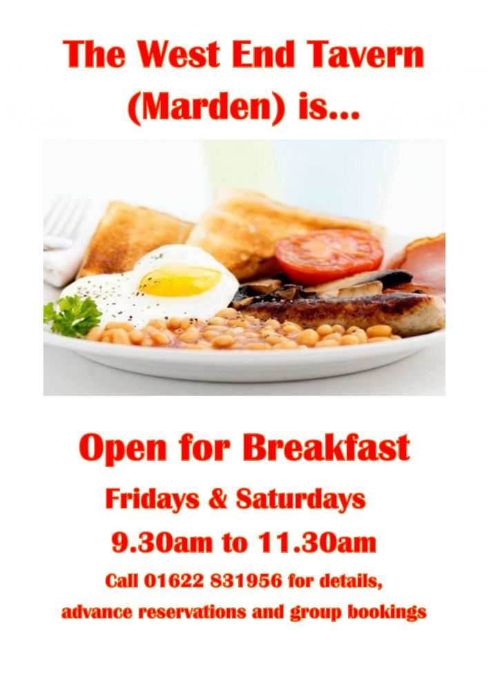 The West End Tavern is Open for Breakfast – Marden Business Forum